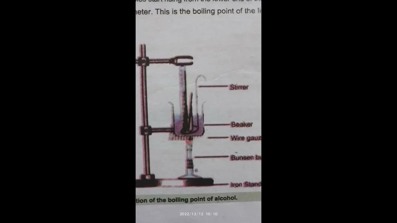 determining of boiling point of ethanol experiment(1) - YouTube