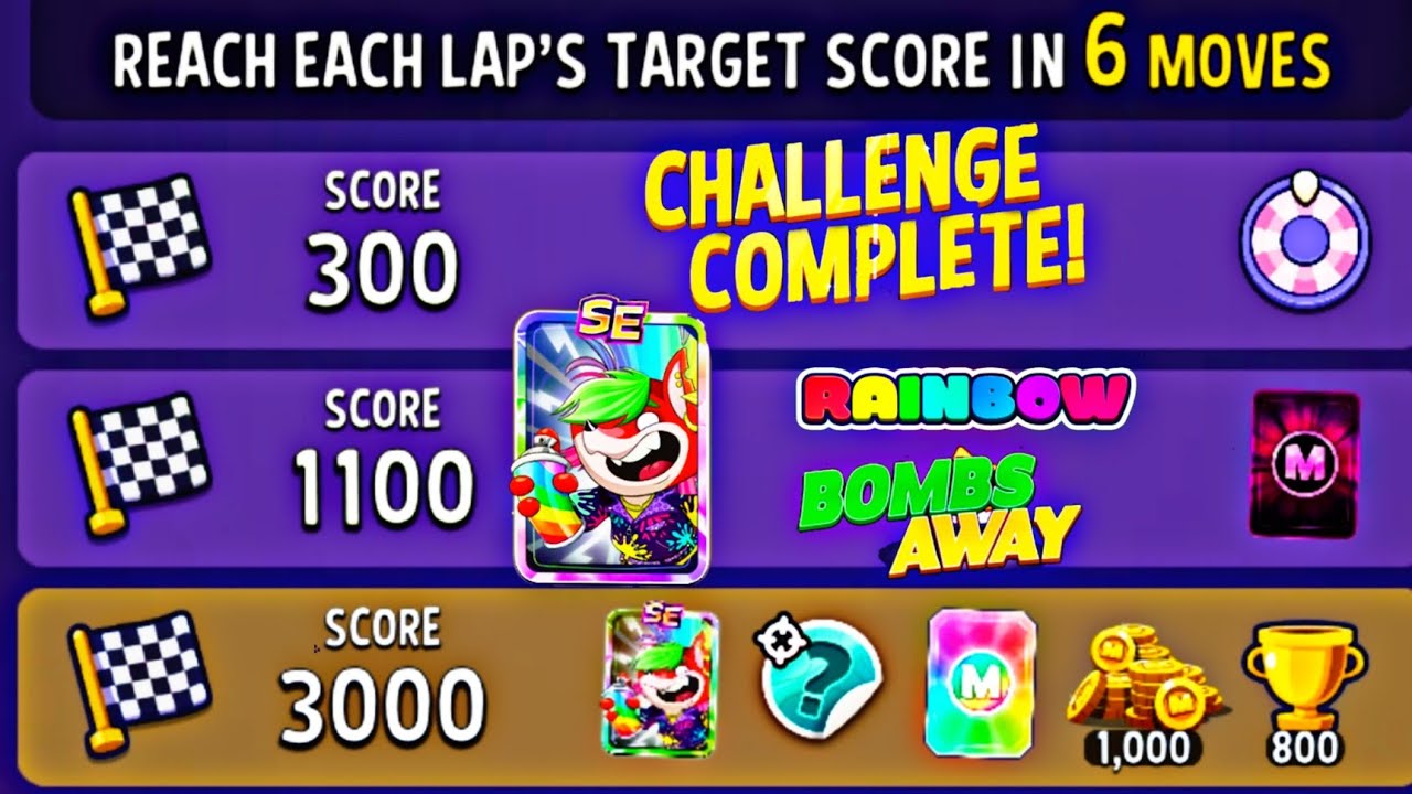 solo challenge bombs away rainbow perfect heist score 3000 with se foxy roxy gameplay. - YouTube
