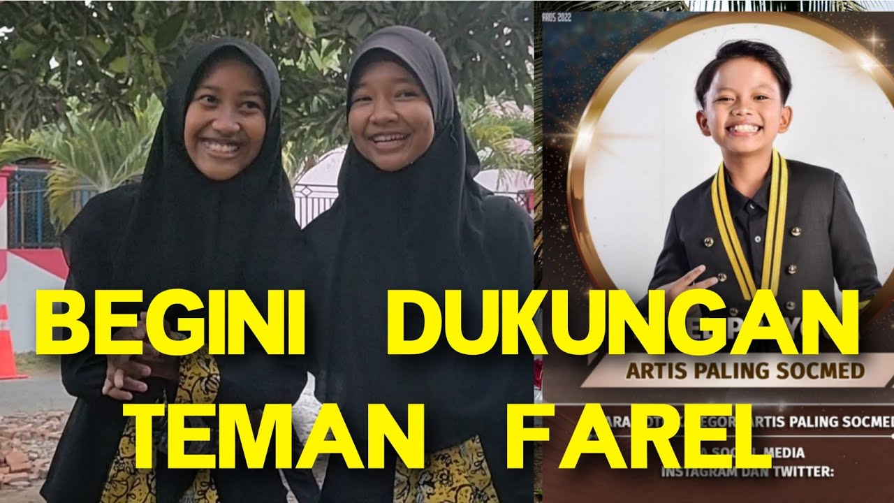 Begini Dukungan Teman FAREL PRAYOGA Untuk Memenangkan Acara Artis ter ...