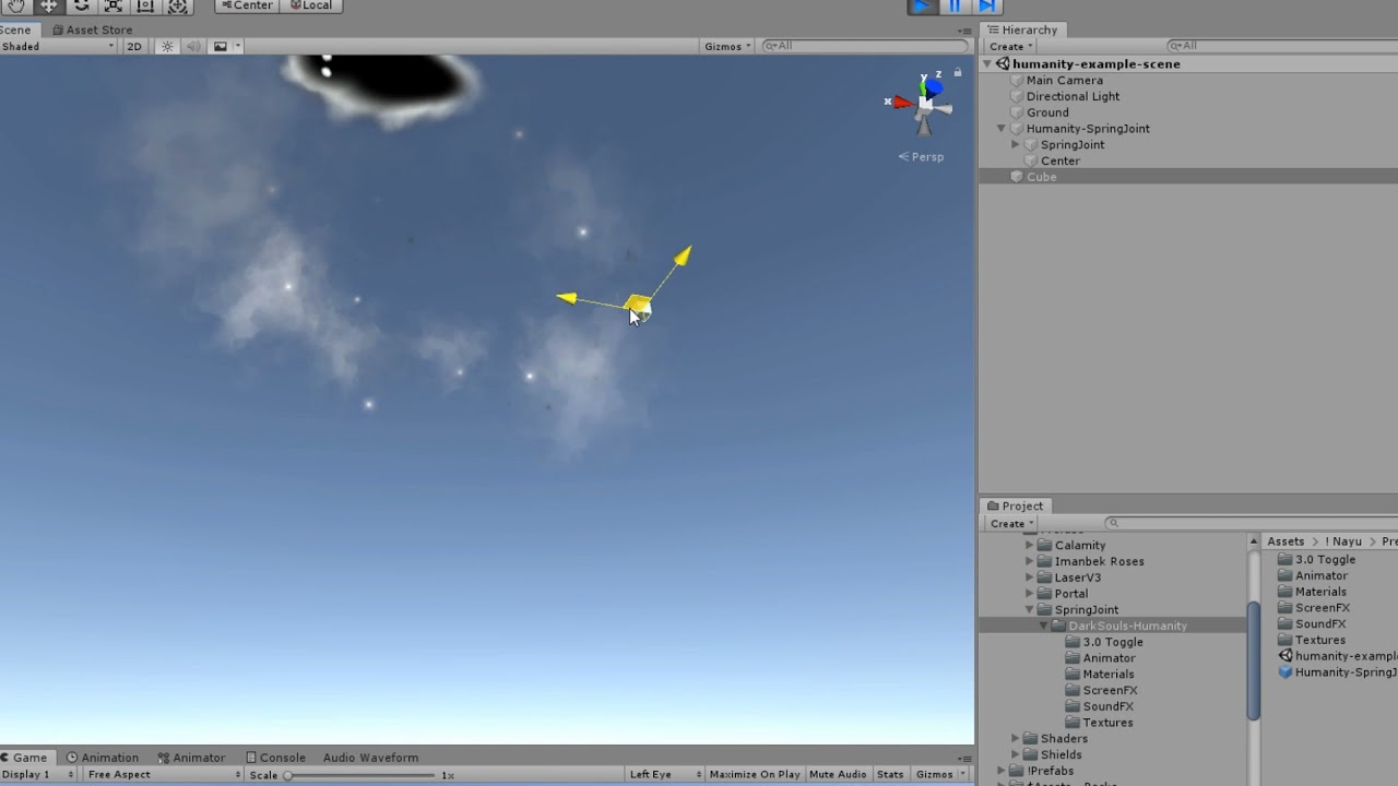 [Unity/VRChat] Humanity SpringJoint Prefab Preview - YouTube