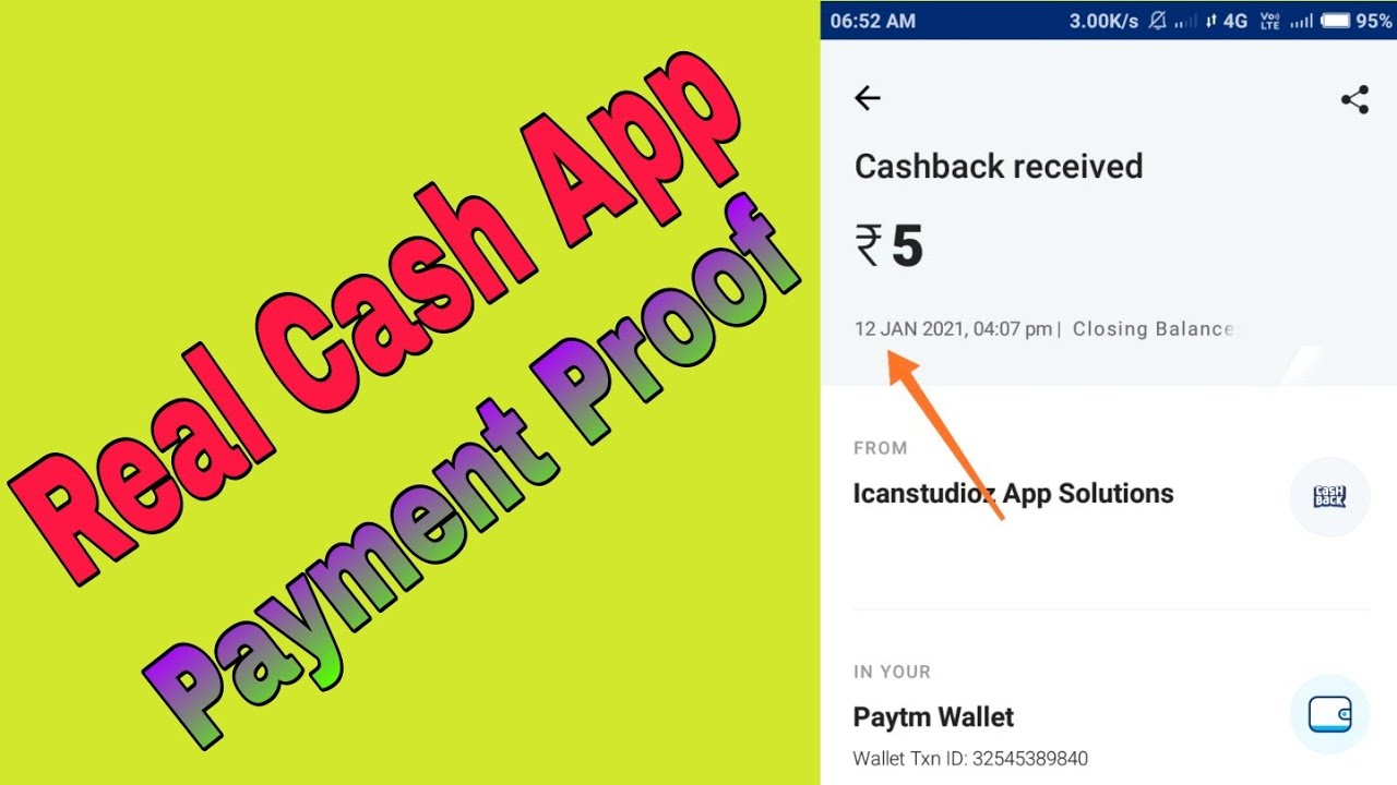 Real Cash App Payment Proof ll How to money earn from Real cash app ll ...