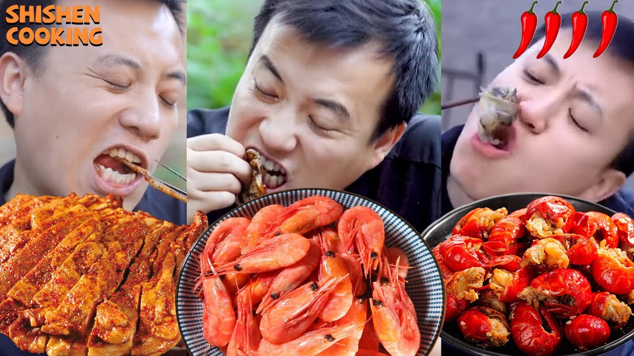 GRILLED CRAB | USE CONCH TO MAKE DELICIOUS FOOD| POPCORN |BBQ DUCK ...