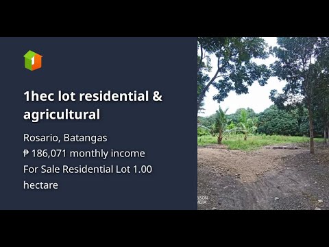 1hec lot residential & agricultural - YouTube