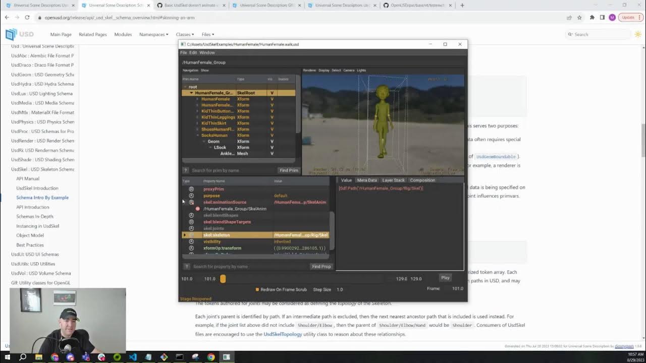 Creating A Basic Arm Skeletal Rig Using The Openusd Python Api Part 2 Youtube
