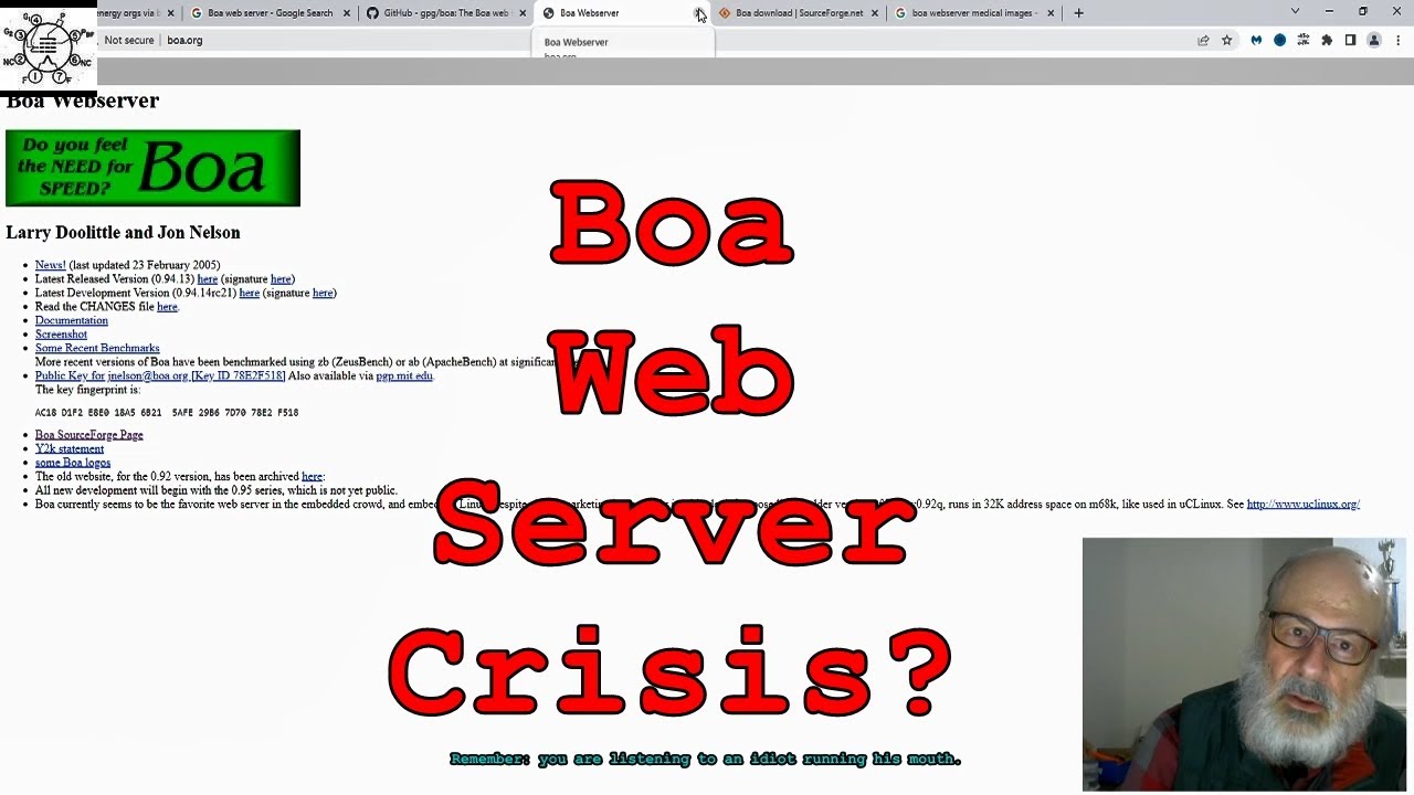 Boa Web Server Crisis? - YouTube