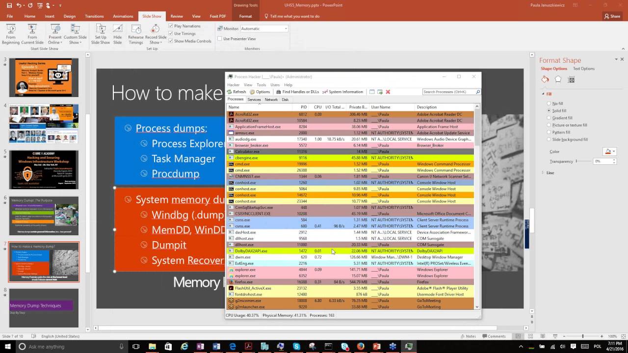 Episode 5 - Useful Hacking Series Memory Analysis Guide Part 1 - Memory ...