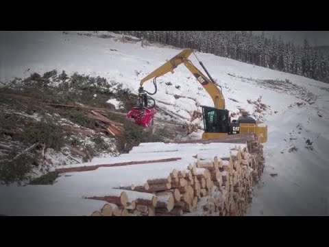 Introducing the New Cat® 548 / 548 LL Forest Machine - YouTube