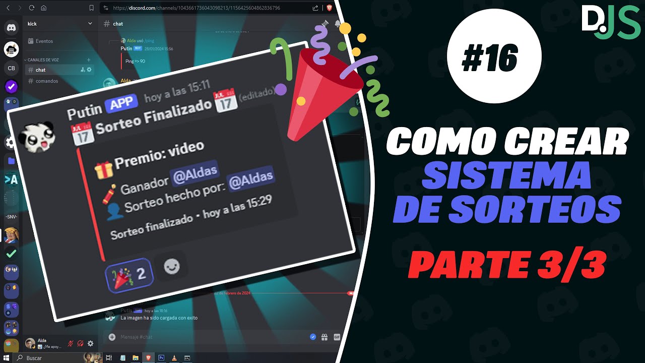 Como Crear Un Sistema De Sorteos | 2025 | Discord.js v14 | Episodio #16 ...