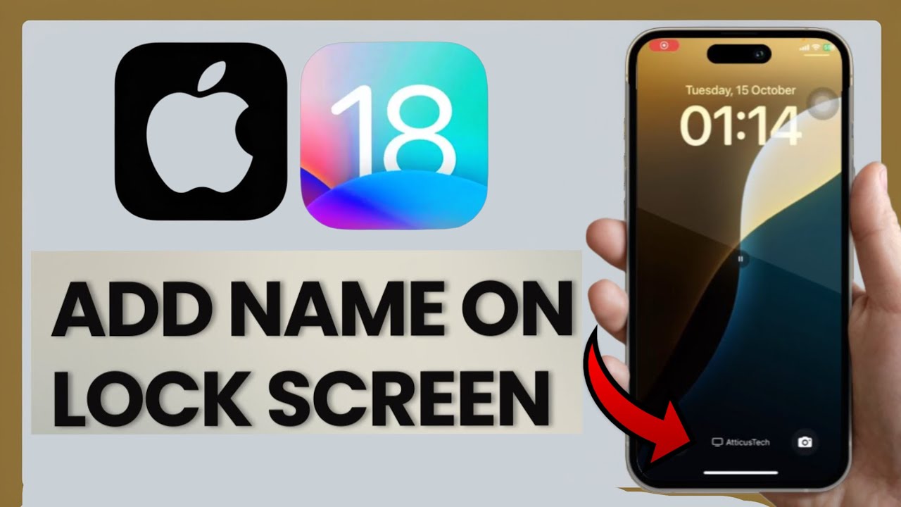 How to Add Your Name to iPhone Lock Screen (2025) | Customize Your ...