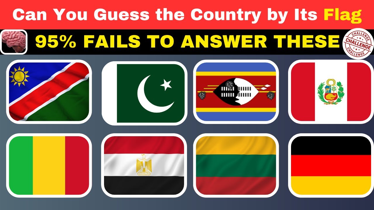 Guess the Country by Its Flag 🌍 | Ultimate World Flag Quiz Part 1 | IQ ...