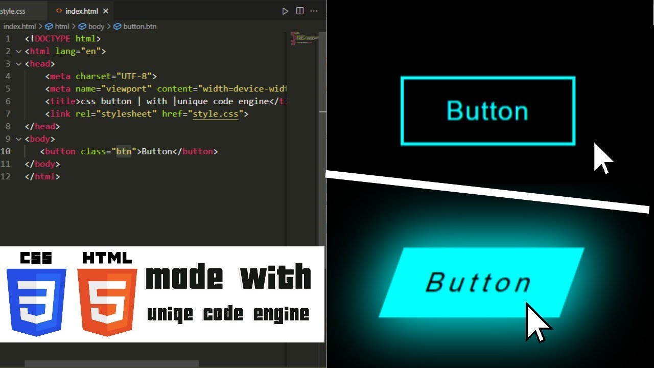CSS button hover Effect | website tutorial |HTML CSS - YouTube