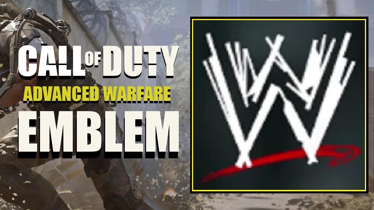 COD AW / Call of Duty Advanced Warfare : WWE Logo Emblem Tutorial - YouTube