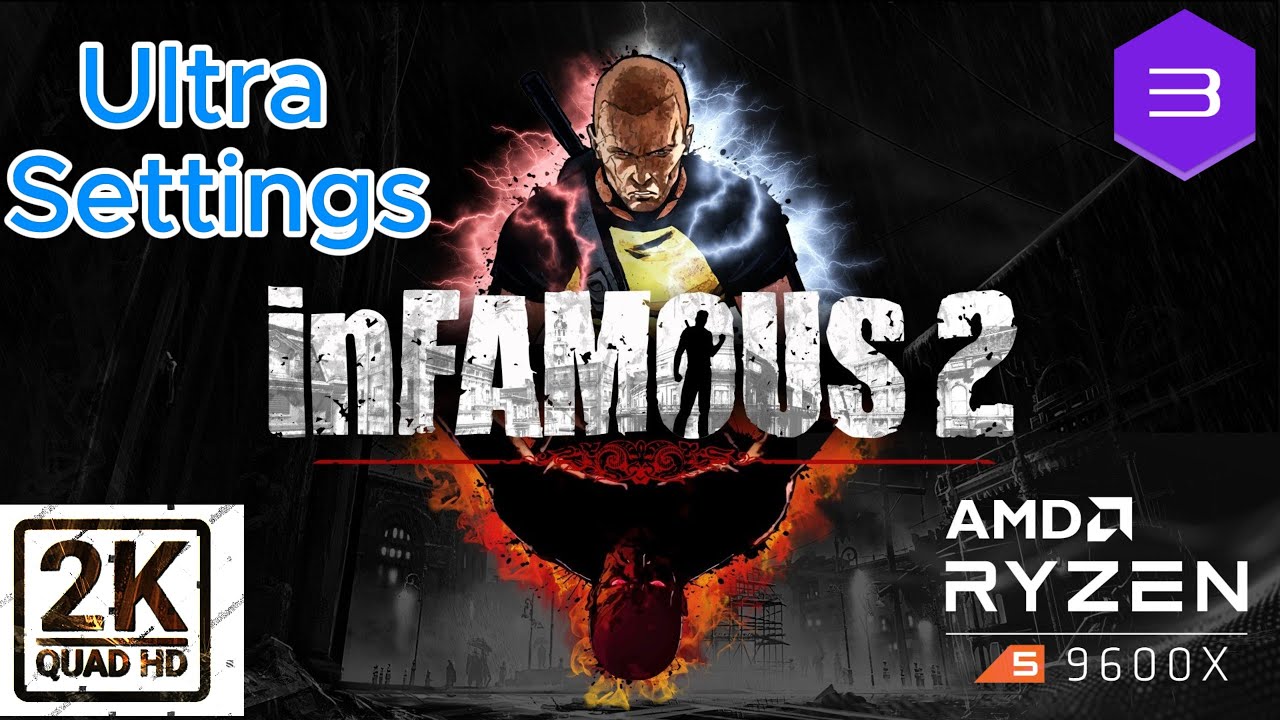 RPCS3 ~ Infamous 2 ~ I Ryzen 5 9600x~ PC Gameplay+2K Settings | RTX ...