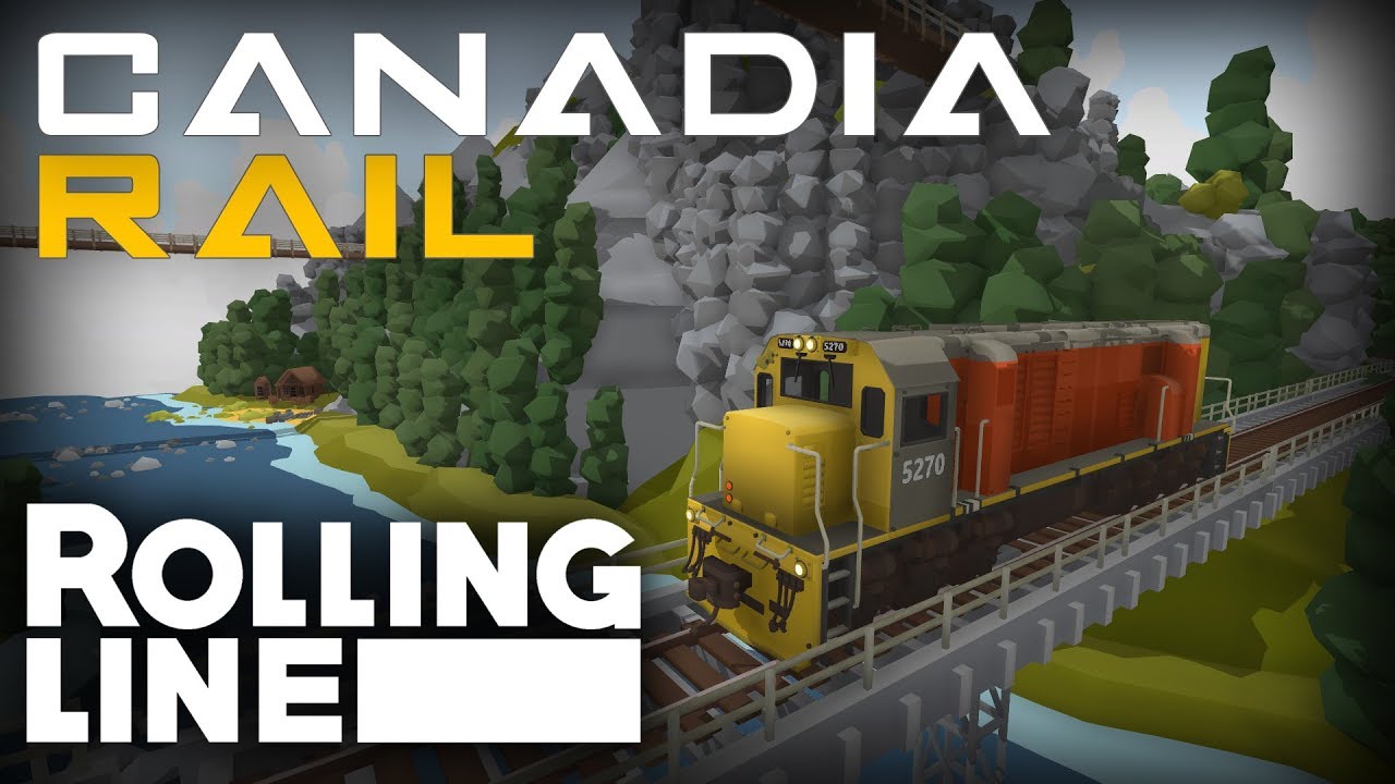 Canadia Rail... - Rolling Line - VR Toy Train Simulator - Map - YouTube