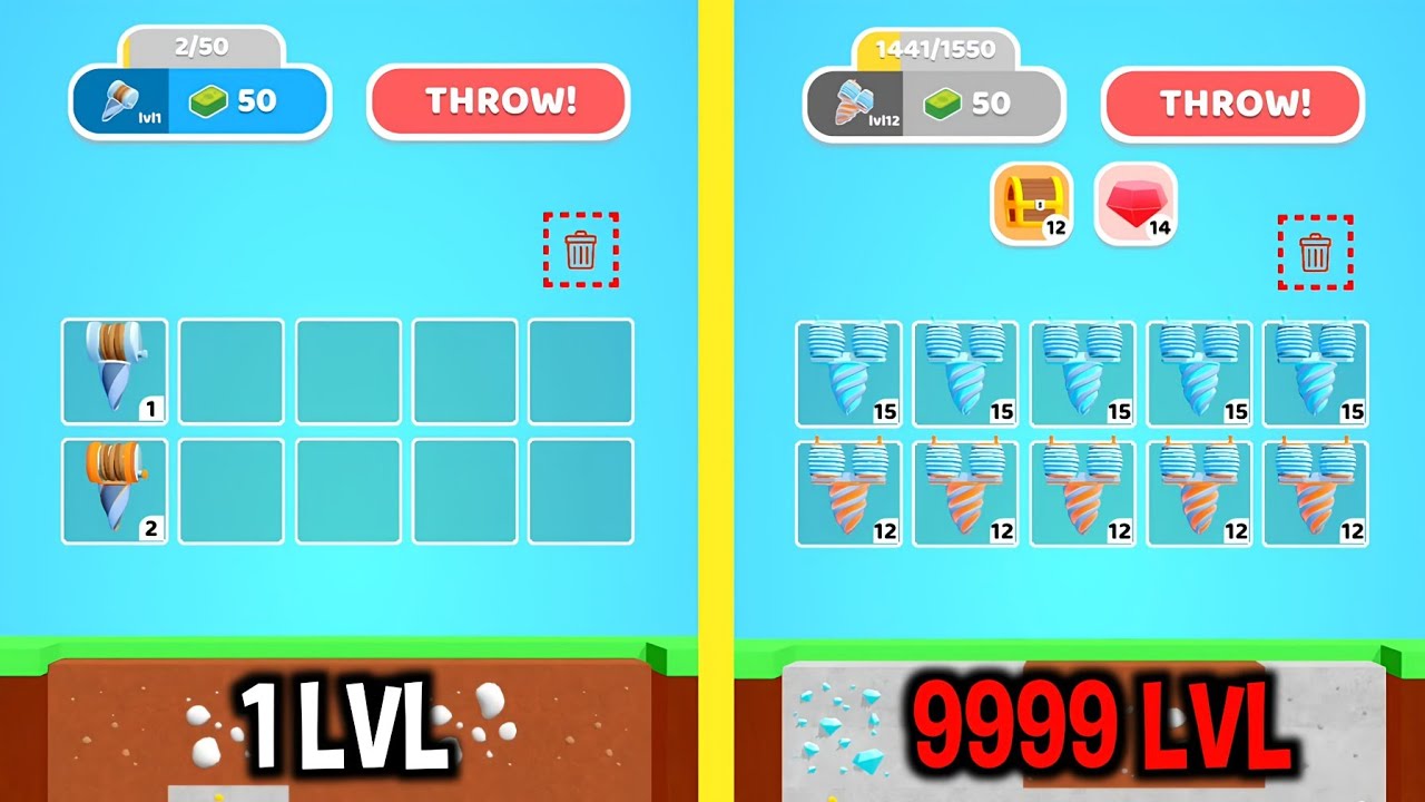 MAX LEVEL in Merge And Mine Game - YouTube