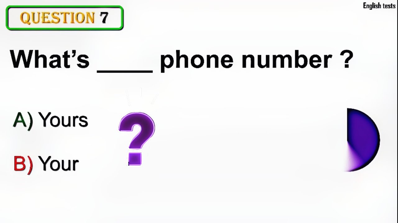 English test | Grammar quiz | Test your English level in 2 minutes ...