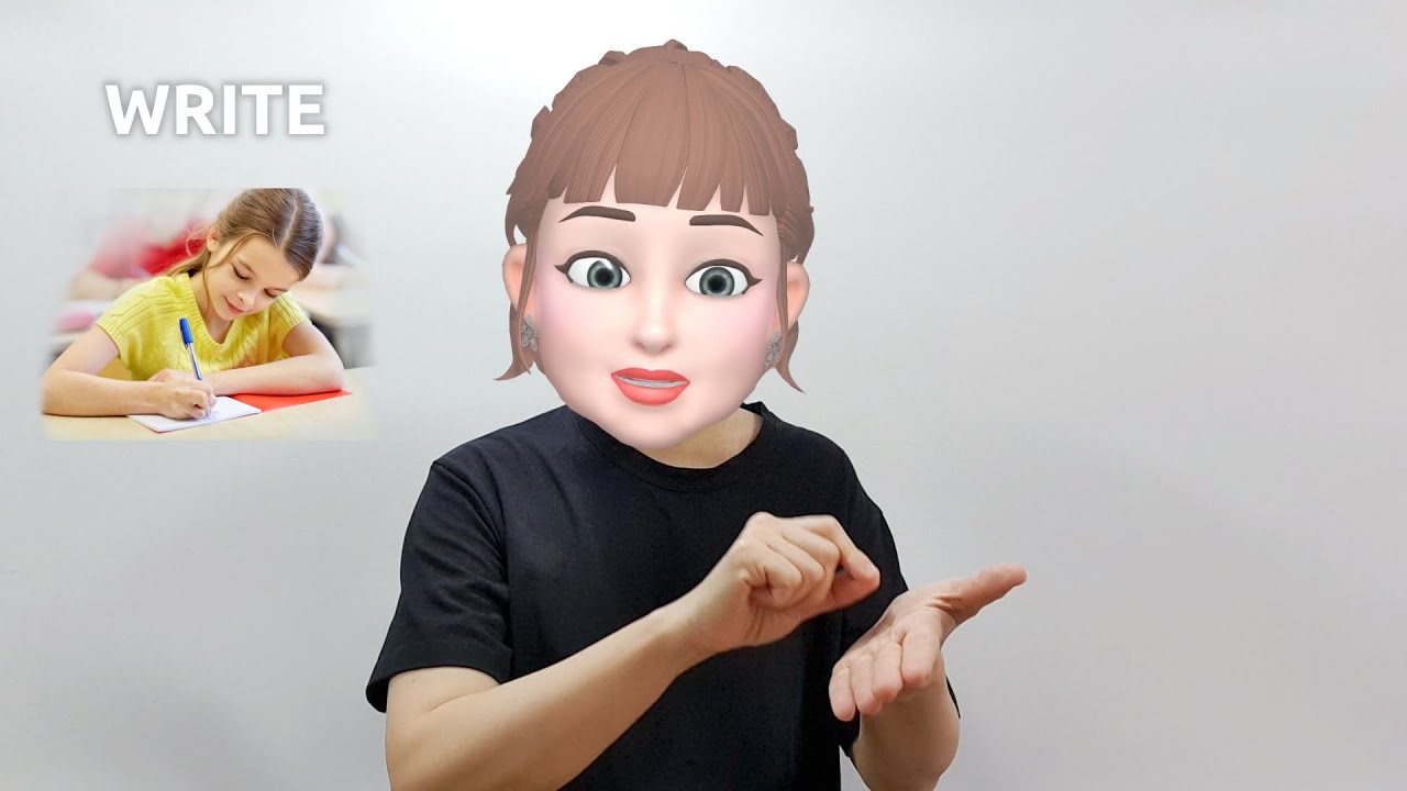 American Sign Language (ASL) Lesson: Write - YouTube