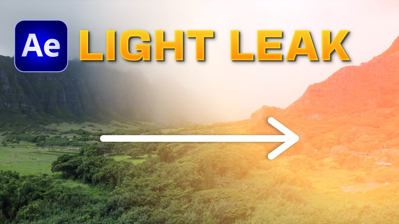 Transición de LUZ FUGAZ (Light Leak) en After Effects - YouTube
