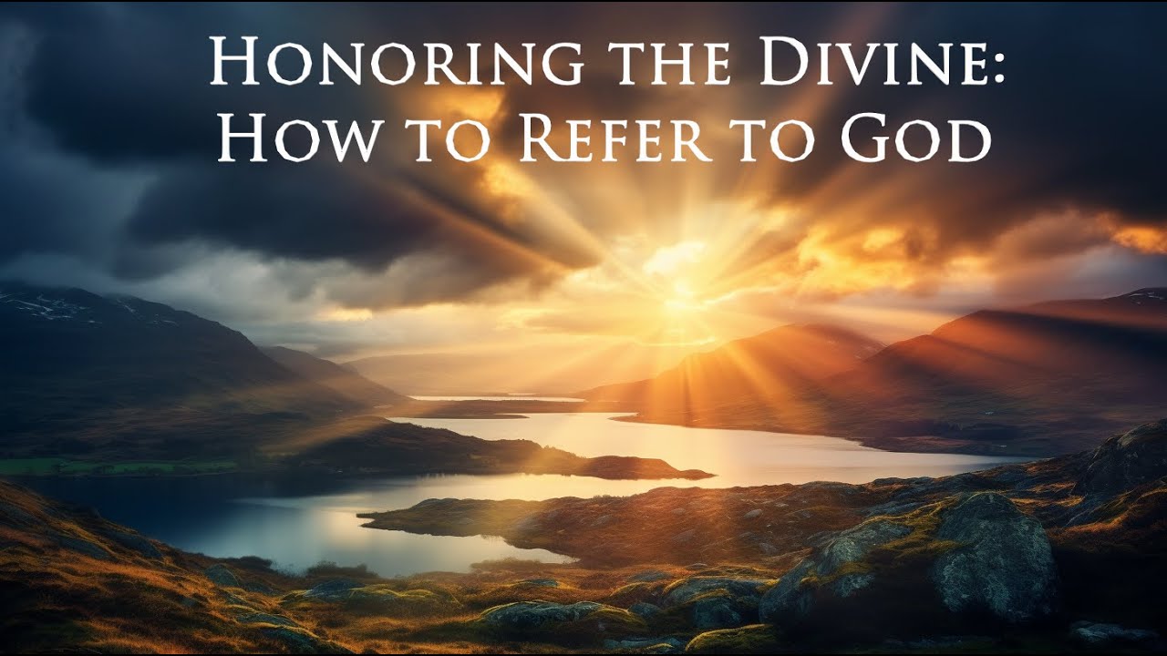 How to Refer to God - YouTube