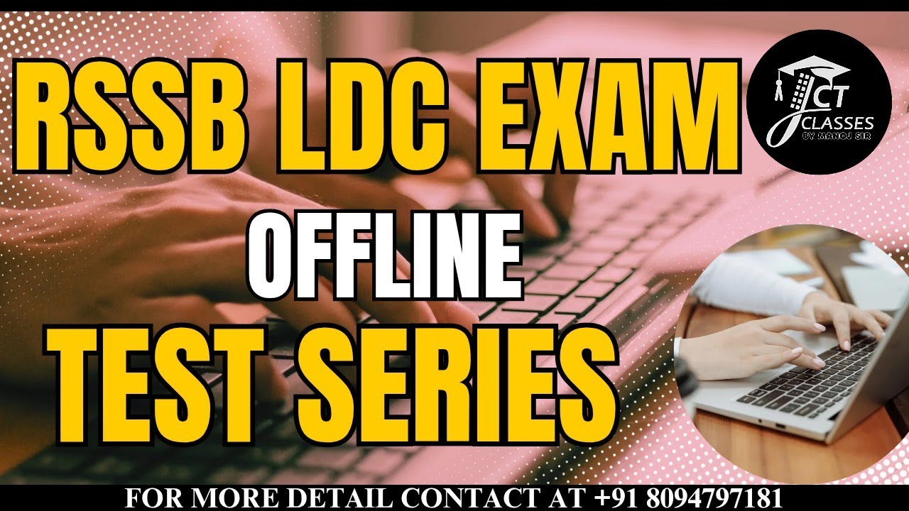 Offline Test Series | Typing & Efficiency | RSSB LDC Exam | JCT CLASSES ...