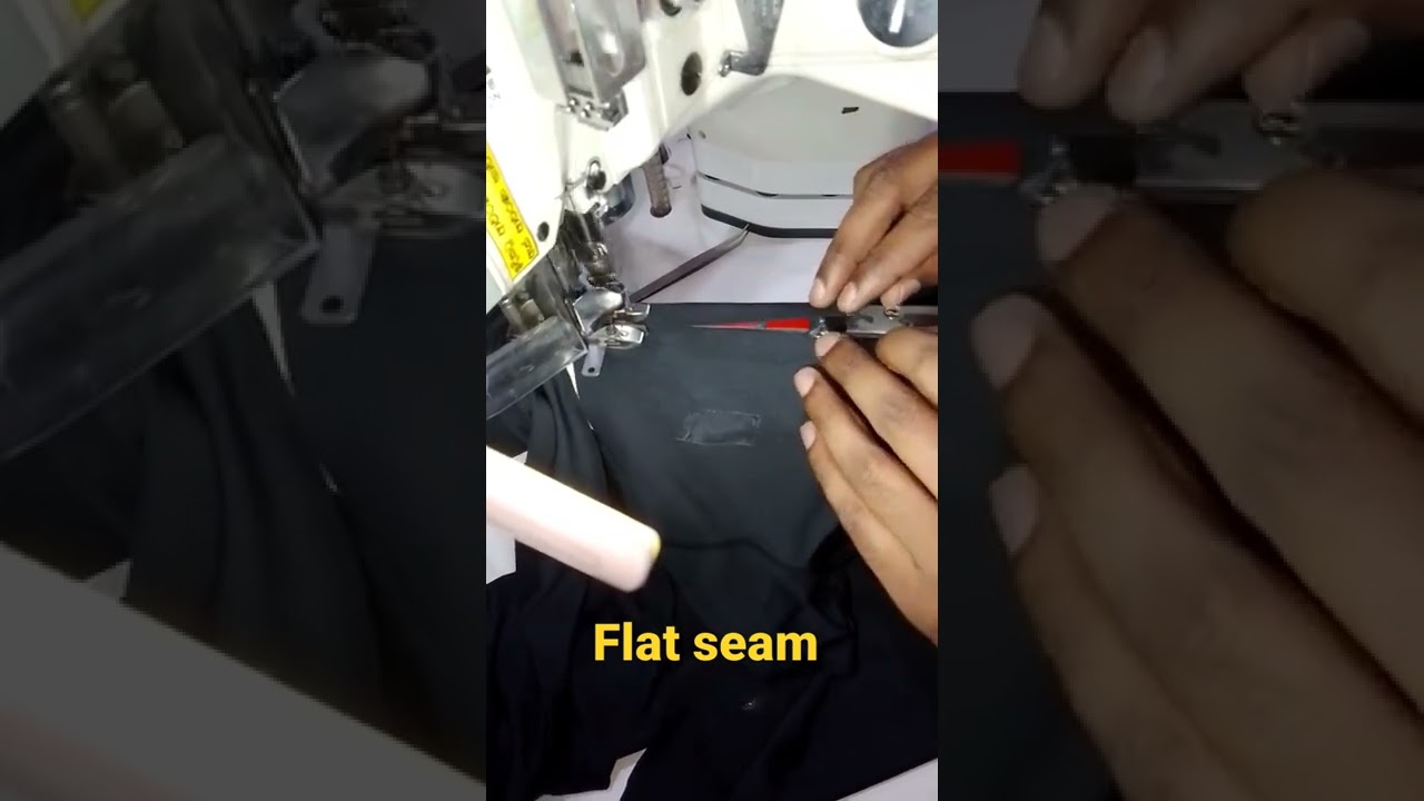 how to do flat seam stitch flat seam ISO 607 | 4 needle flat seam ...