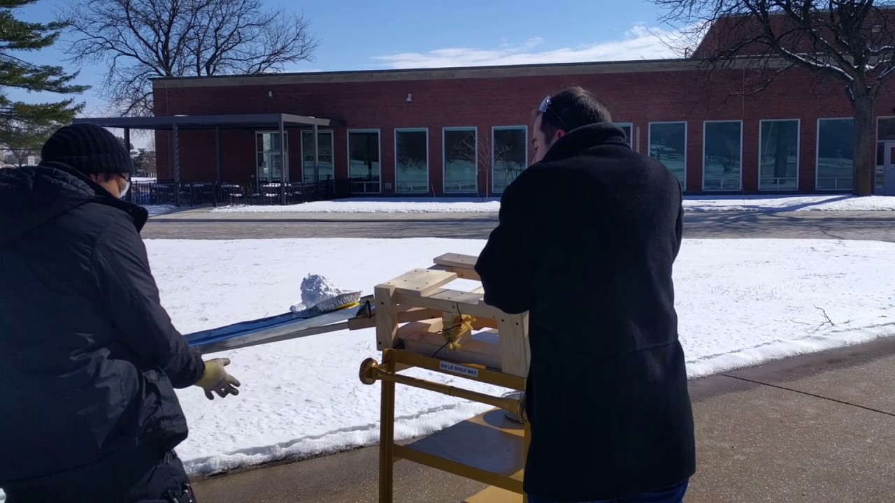 Pie catapult - YouTube