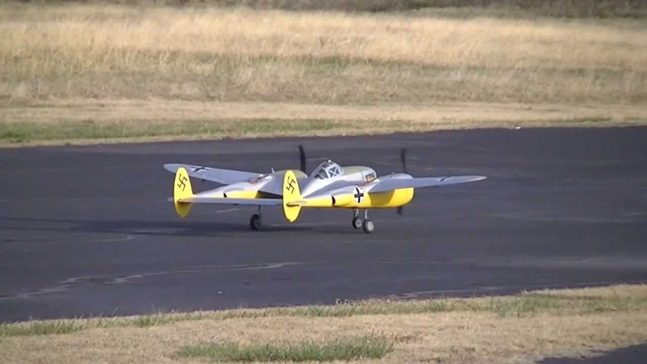 Electric RC P-38 - YouTube