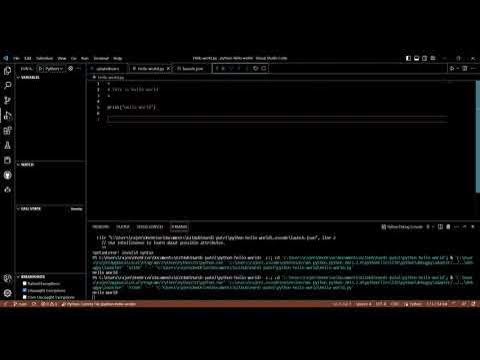 working Visual studio code - YouTube