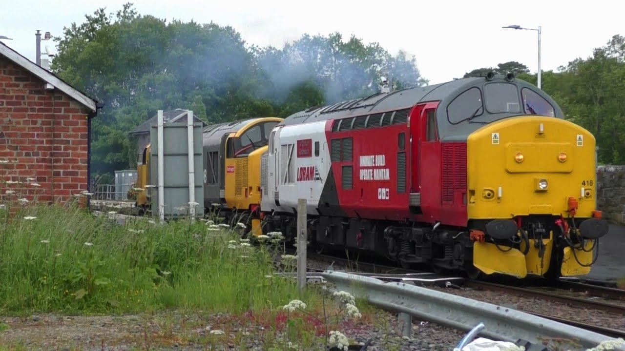 37 408 & 37 418 on route to NYMR diesel gala down the Esk valley and ...