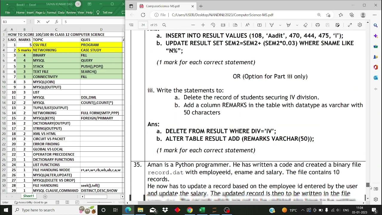 HOW TO SCORE 100/100 || COMPUTER SCIENCE CLASS 12 || 12 CS || COMPUTER SCIENCE QP CBSE - YouTube