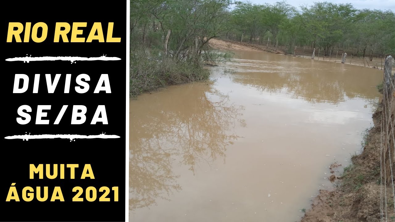 Fortes chuvas enchem o Rio Real que divide Sergipe e Bahia - YouTube