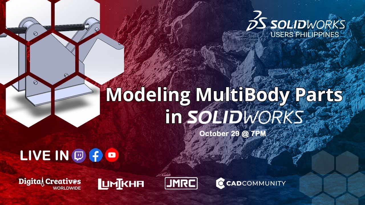 Modeling Multibody Part in Solidworks - YouTube