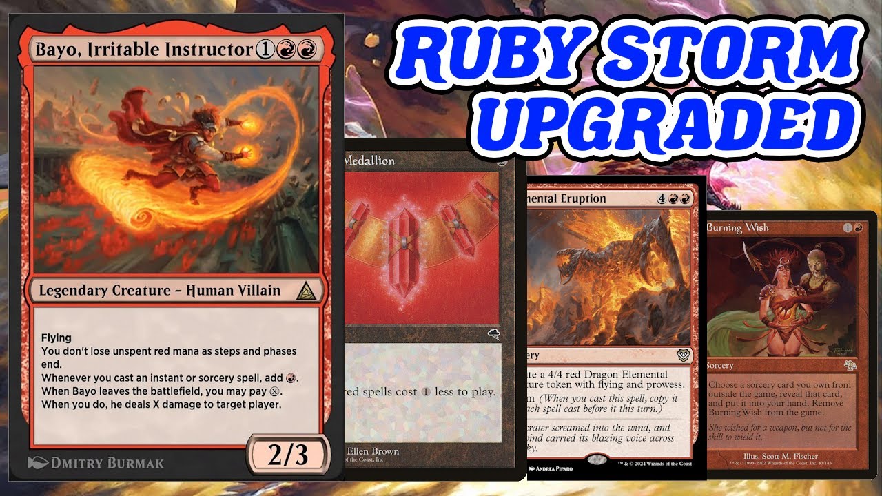 RUBY STORM UPGRADED! Legacy Mono-Red Dragons Storm Combo MTG - YouTube