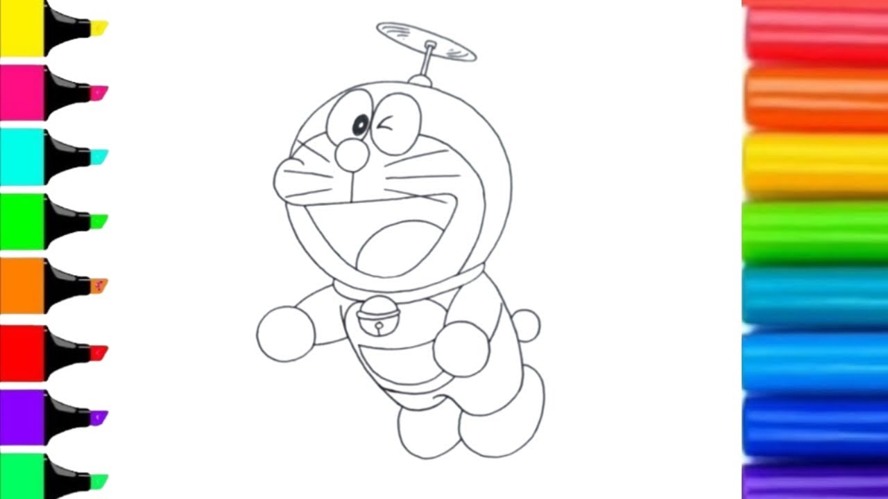 How to draw Doraemon drawing | cute Doraemon drawing | Doraemon drawing ...