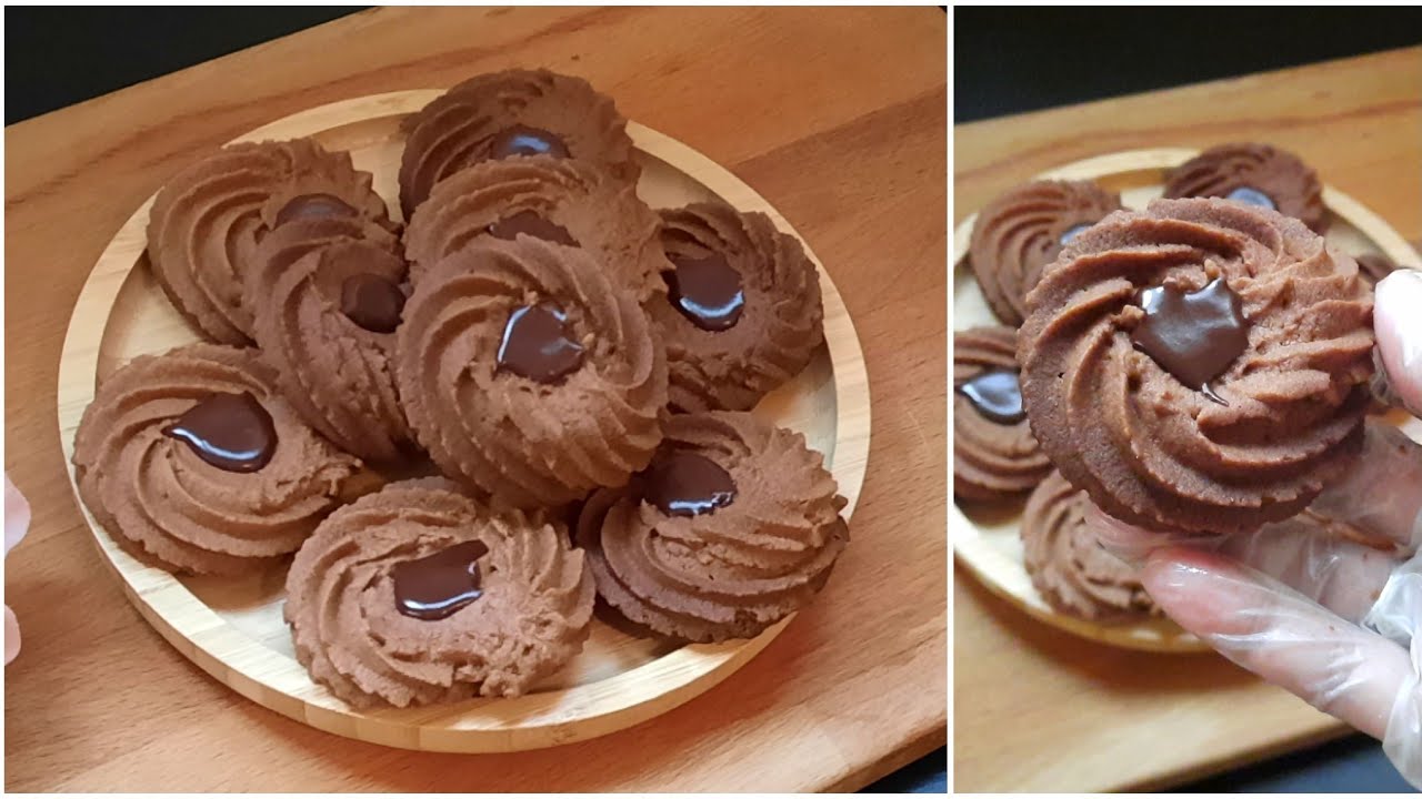 Bakery Style Chocolate Biscuits Recipe | Easy 5 Ingredients Bakery ...