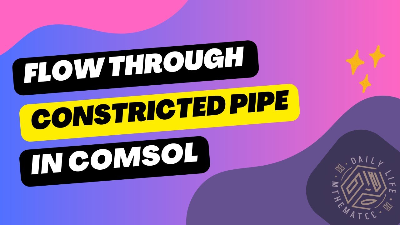 The Flow of an Incompressible Fluid | Through a Pipe with a Sudden Constriction | COMSOL ...