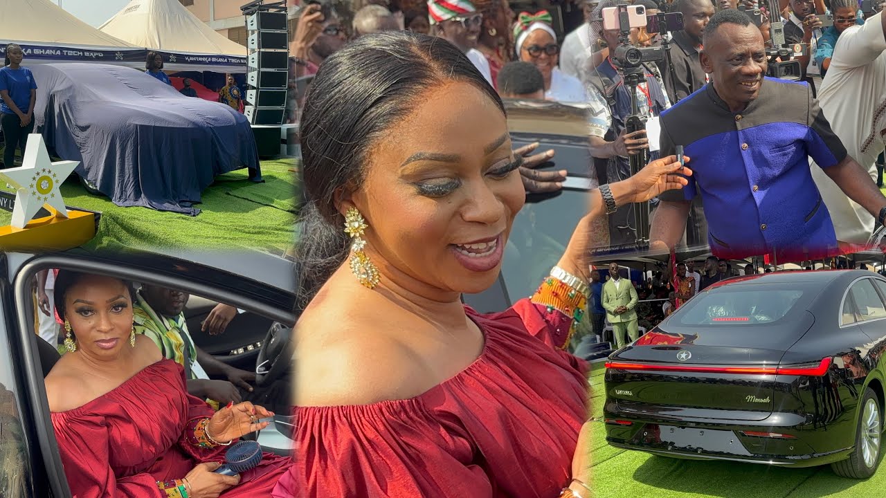 Adwoa Sarfo & Akrobeto Drives and inspect her father’s latest luxurious ...