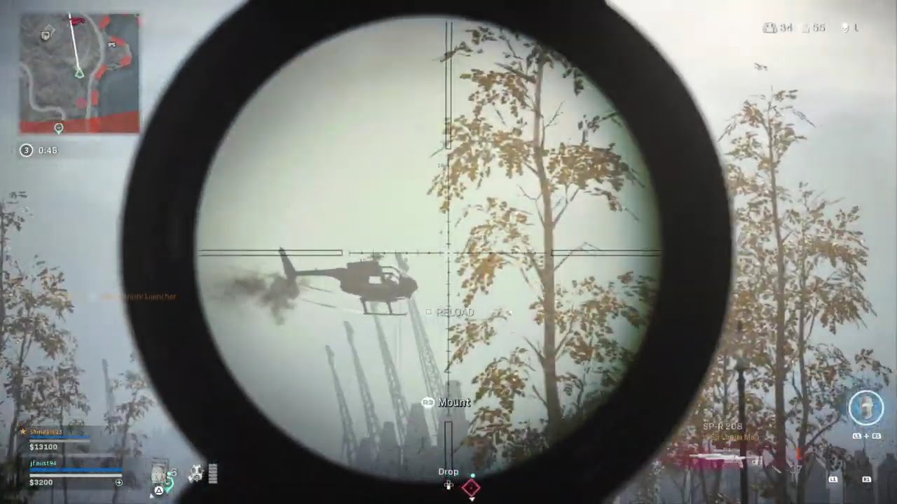 CoD Warzone - Helicopter Pilot Sniped w/ Headshot - YouTube