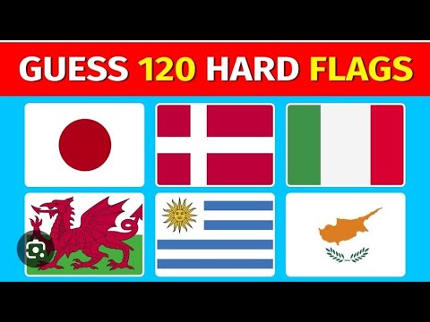 guess 120 hard flags - YouTube