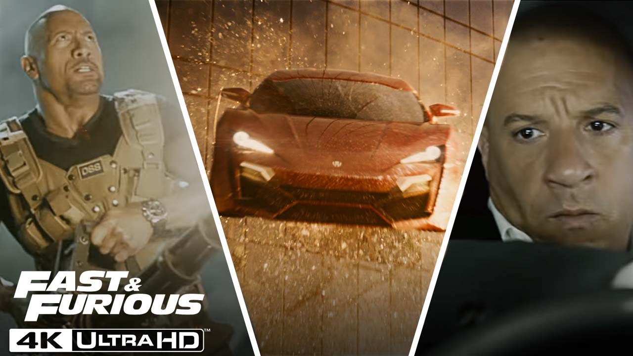 Fast Saga | 3 High-Octane Car Fights in 4K HDR - YouTube