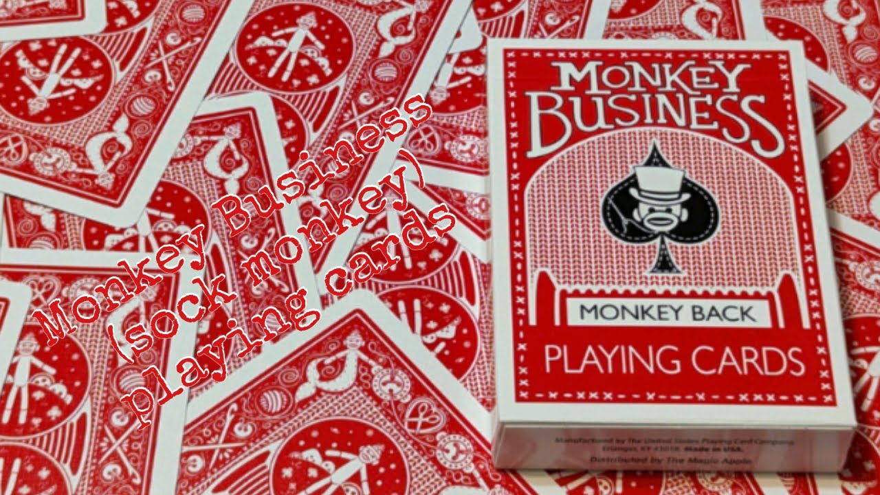 Daily deck review day 212 - Monkey Business (Sock Monkey) playing cards ...