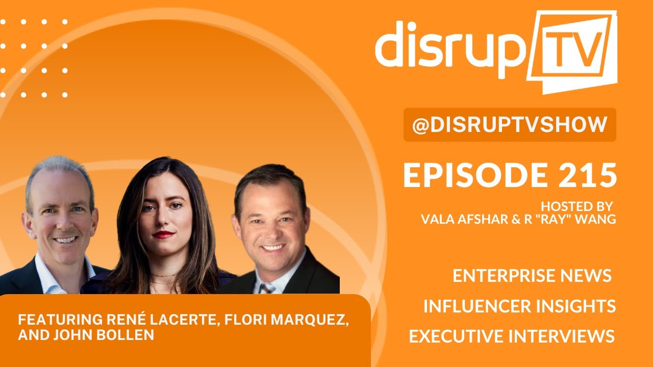 DisrupTV Episode 215, René Lacerte, Flori Marquez, John Bollen - YouTube