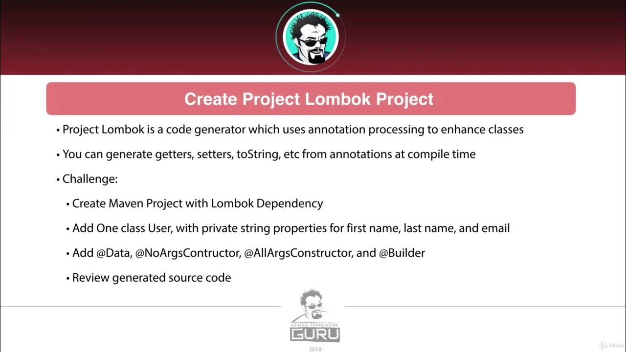 7.6 Challenge Create Project Lombok Project with Maven - YouTube