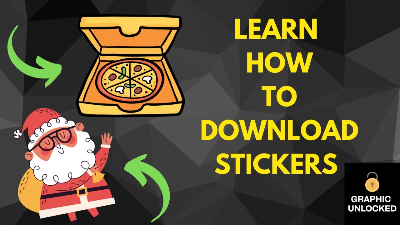 HOW TO DOWNLOAD STICKERS AND FONT WEBSITE | GRAPHIC UNLOCKED - YouTube