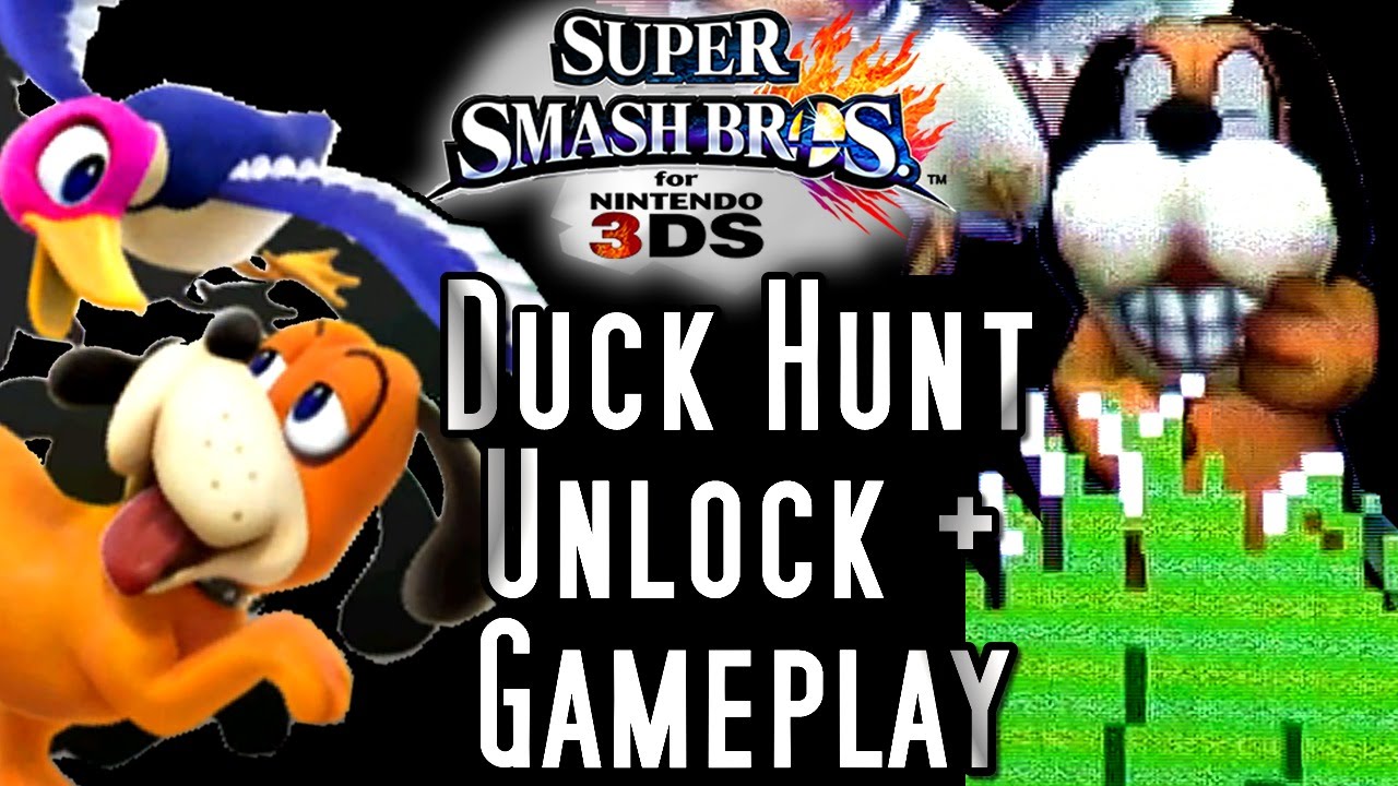 Super Smash Bros 3DS Duck Hunt Dog FINAL SMASH & All Moves Gameplay ...