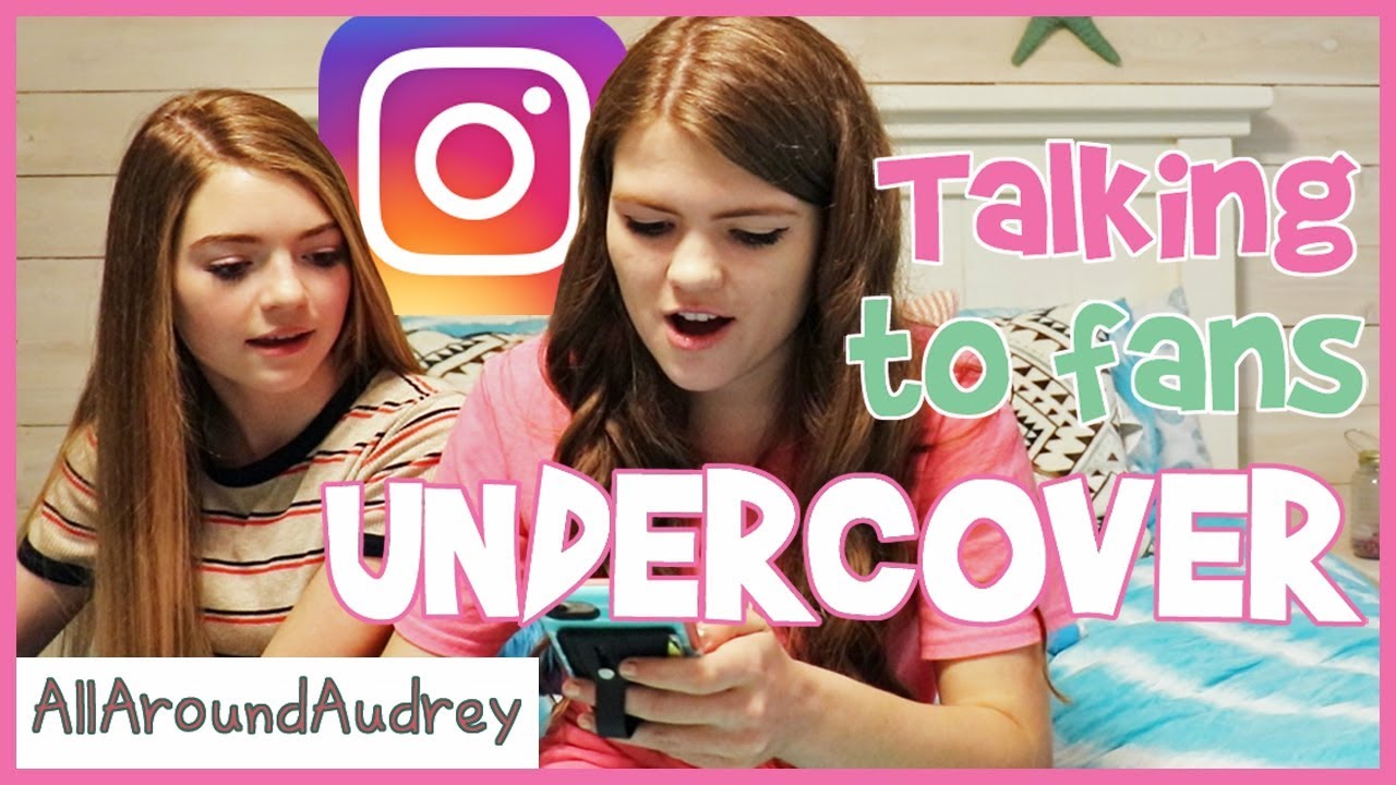 Talking To Fans Undercover On Instagram / AllAroundAudrey - YouTube