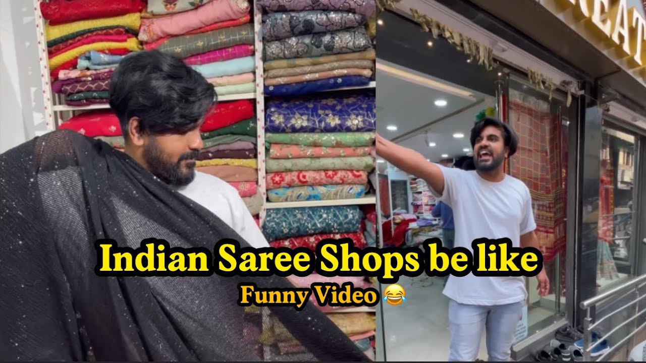 Indian Saree Shops be like | Funny Video | The Indian Arab - YouTube