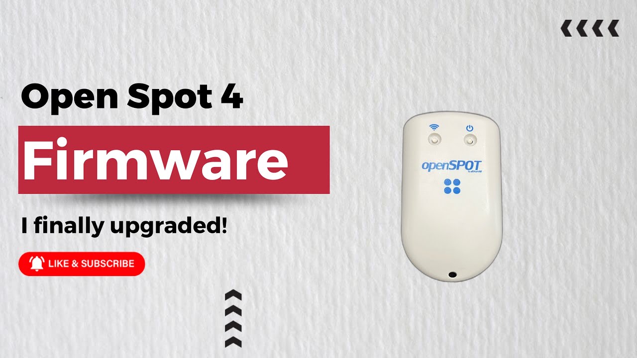 My Open Spot 4 was overdue for a firmware upgrade. - YouTube