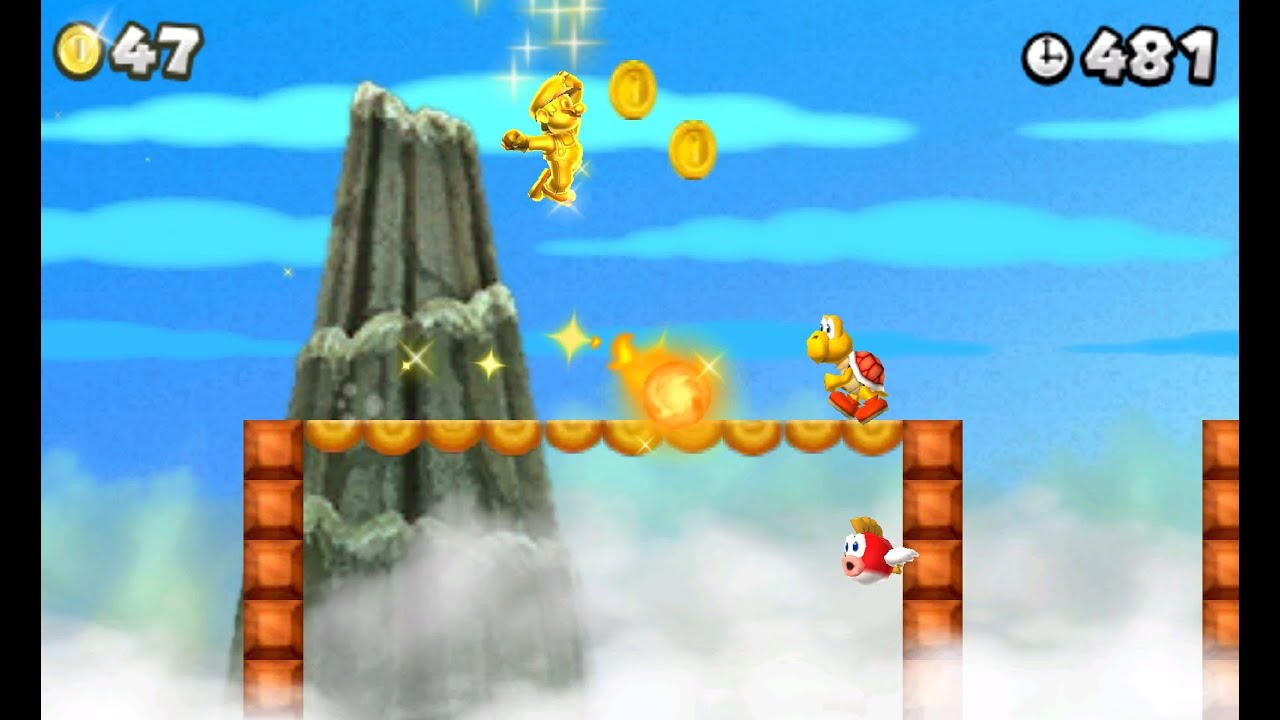 Super Mario Bros. remake in New Super Mario Bros. 2 - World 2 - YouTube