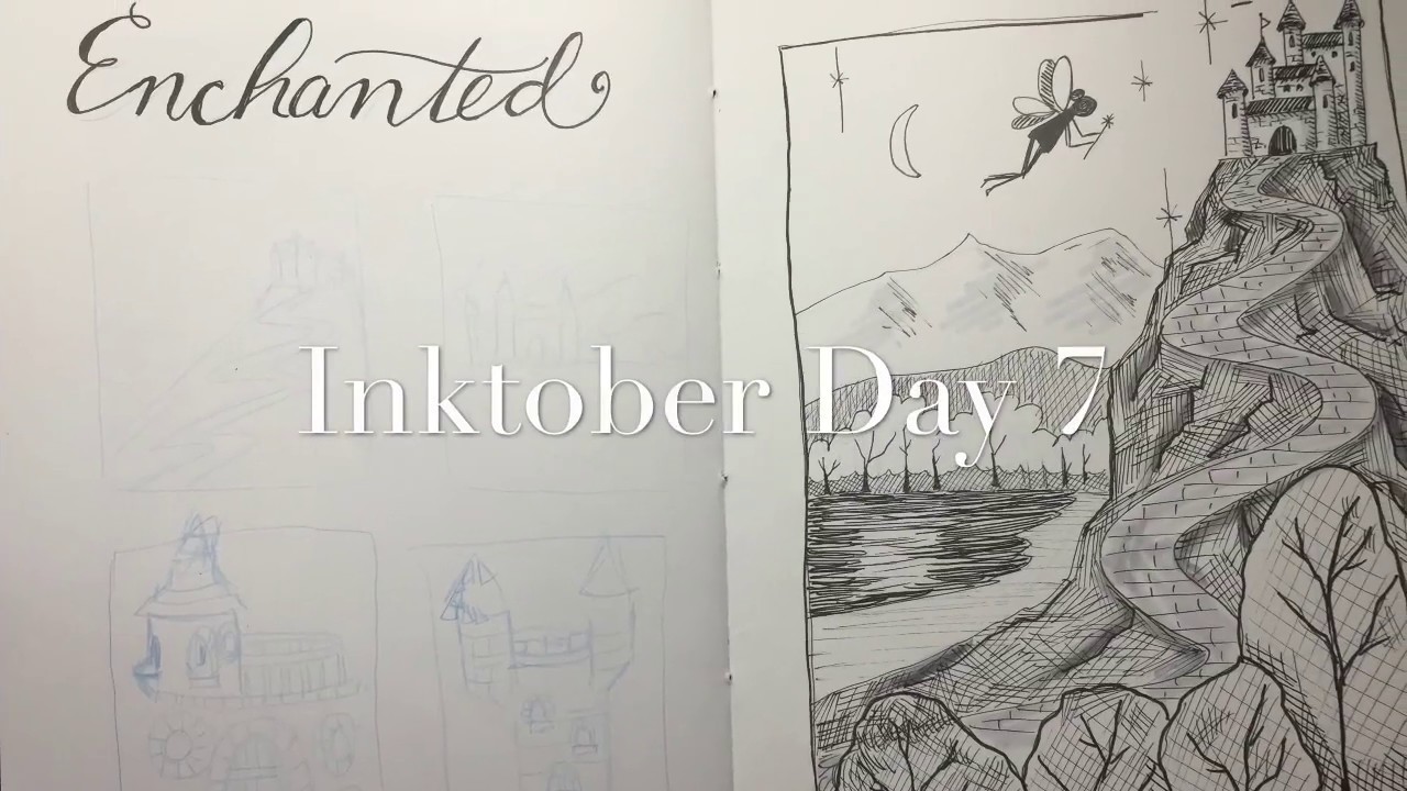 Inktober | Day 7 | Enchanted - YouTube